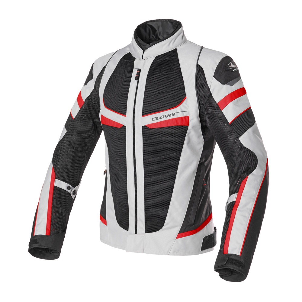 Clover Rainjet 2 (Men) - Sport Touring Mesh Motorcycle Jacket WP - Red ...