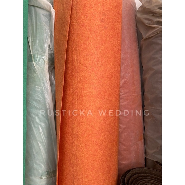 1 Roll 25 meter 82ft Needle Punch Carpet Merah Hijau Putih Kuning Hitam ...