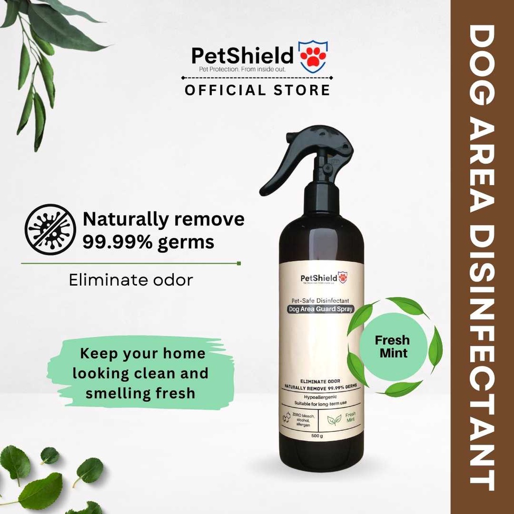 PetShield Dog Area Disinfectant - Fresh Mint (500ml) | Shopee Malaysia