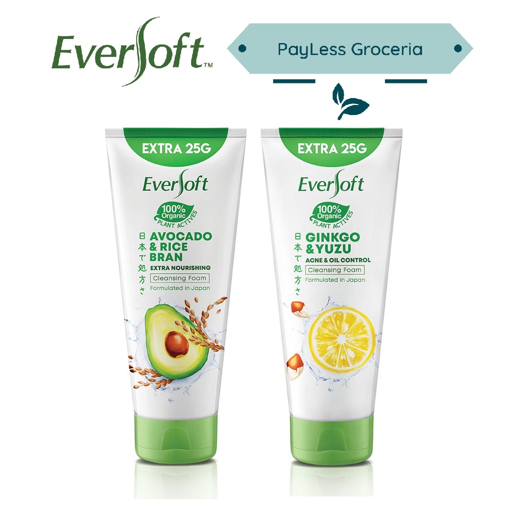 Eversoft Facial Cleanser / Cleansing Foam / Pembersih Muka 100g + 20g ...
