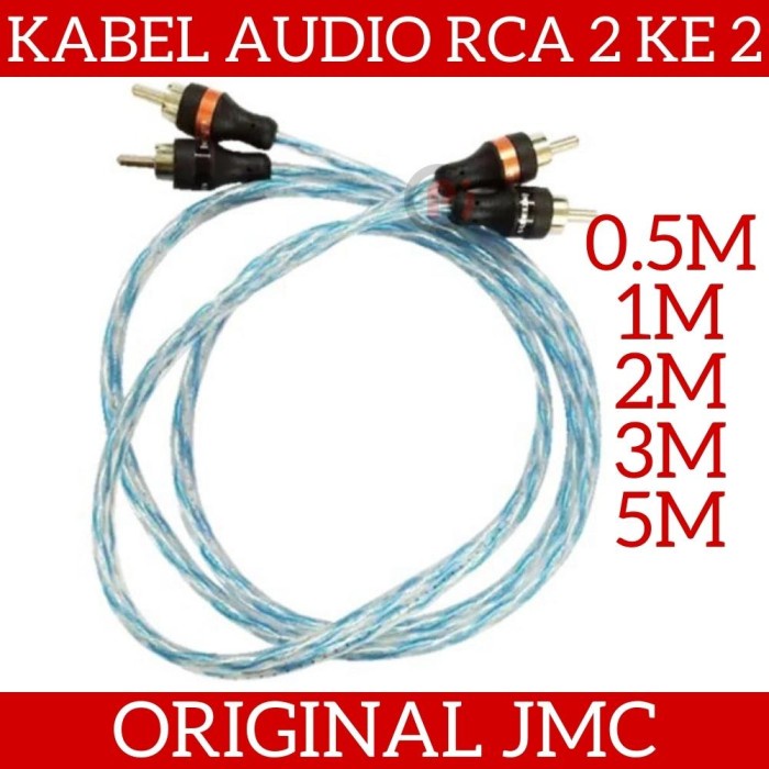 Original JMC Series RCA Cable 2 To 2 Car Audio Cable 0.5 1 2 3 5m ...