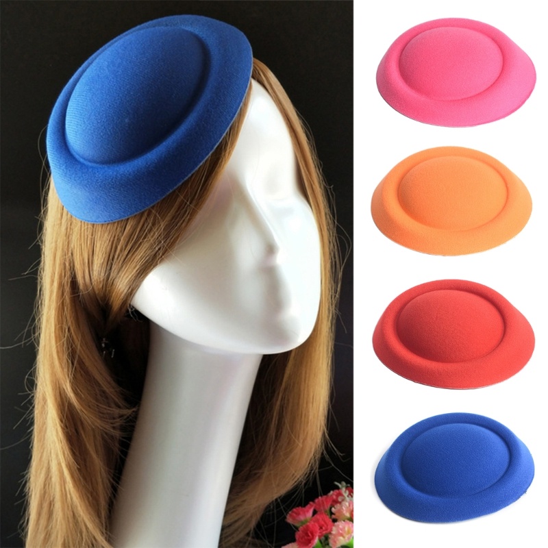 GB* Women Mini Top Hat Base Party Church Fascinator Hats Making Craft ...