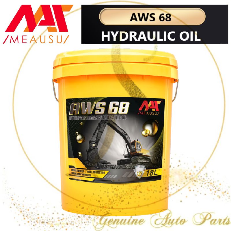 MEAUSU AWS68 Hydraulic Oil 18L 18 litre - High Performance Hydraulic Oil Levels 18L | Shopee ...