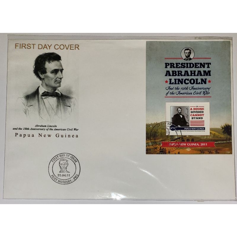 First Day Cover Abraham Lincoln and the 150th anniversary of the ...