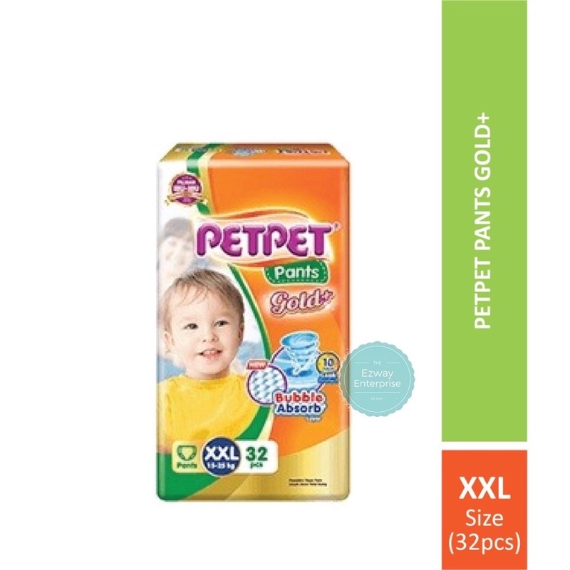 PETPET Petpet Pants Gold Jumbo M60/ L50/ XL40 / XXL32 (NEW PACKING ...