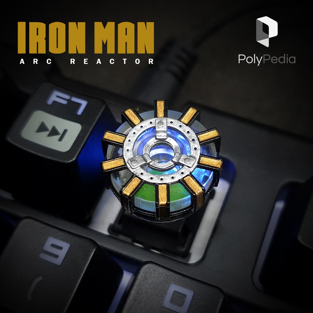 Iron Man Arc Reactor Artisan Keycap/Keycaps | Shopee Malaysia
