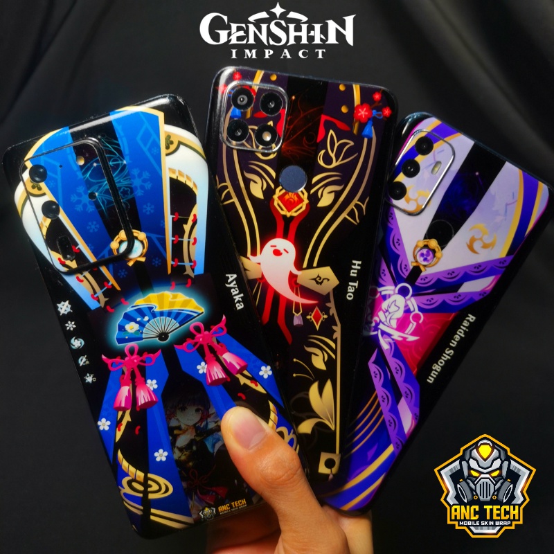 (Phone Skin All Phone Model) Genshin Impact Gaming Skin Phone Wrap ...