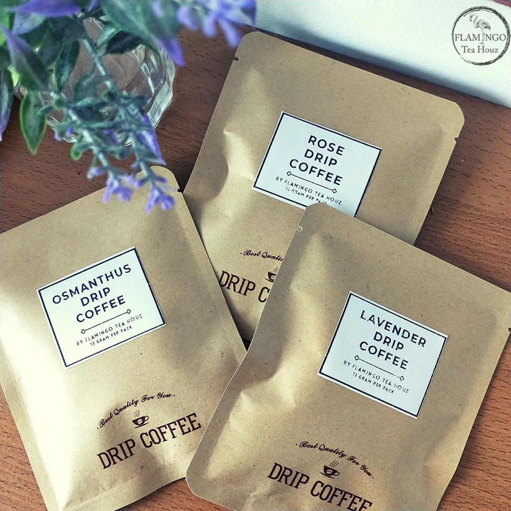 Drip Bag Coffee with Flower Flavour, Rose Drip Coffee, Osmanthus Drip ...