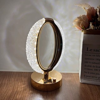 Modern Crystal Table Lamp Lampu Viral Meja Lampu Tidur LED Lampu ...
