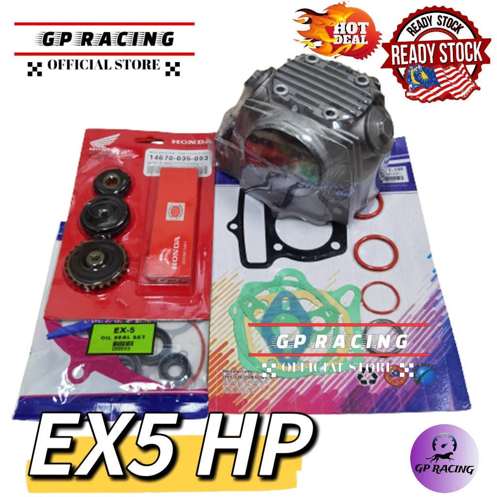 EX5 HP HEAD STANDARD COMPLETE SET WTH TIMING CHAIN ROLLER, GASKET SET ...