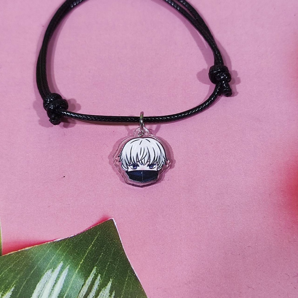 GANTUNGAN Jujutsu Kaisen Anime Bracelet - Single Charm Strap Bracelet ...