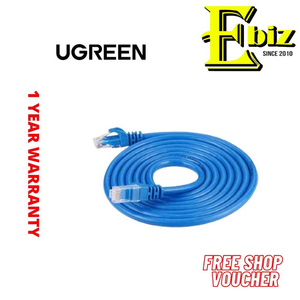 UGREEN NW102-11202 CAT 6 UTP LAN CABLE 26AWG CCA 2 Meter (BLUE ...