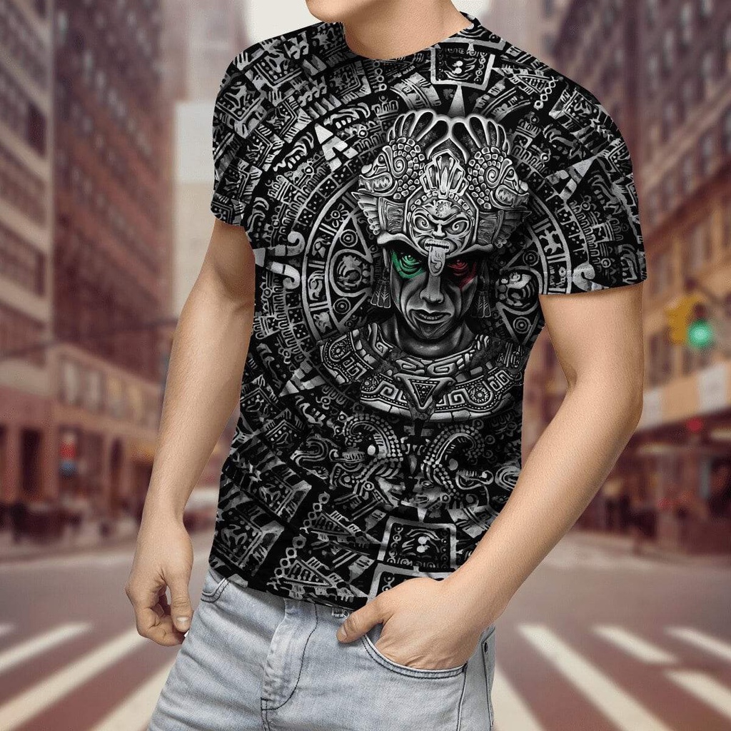 Men's Clothing Summer Aztec Mexico T-Shirts For Men Cool 3D Printing ...