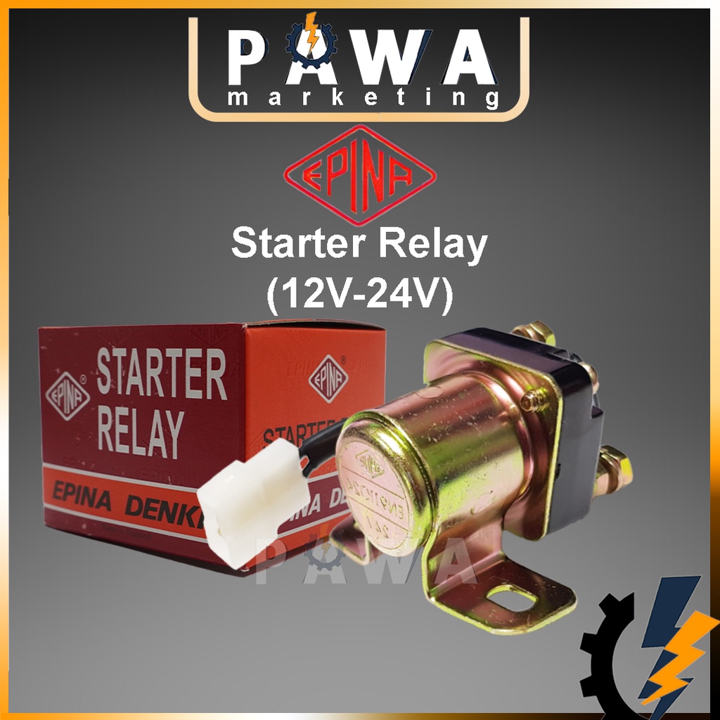 ORIGINAL Epina Starter Relay 12V 24V SS112 SS124 | Shopee Malaysia
