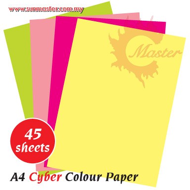 A4 80gsm Cyber Colour Paper (45s) | Shopee Malaysia
