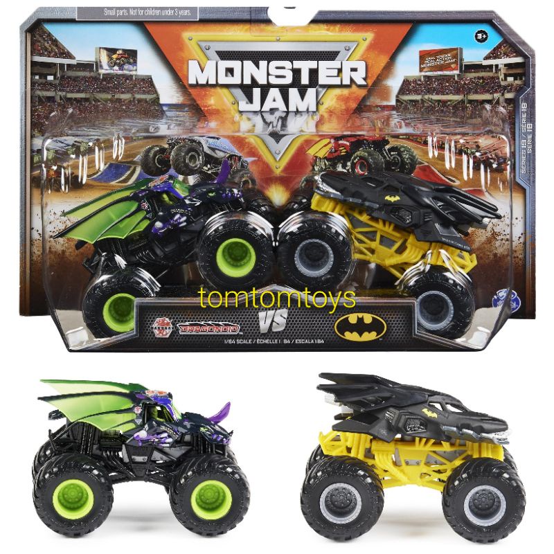 Monster JAM Dragonoid - Batman Diecast Monster Trucks Raw - Batmobile ...