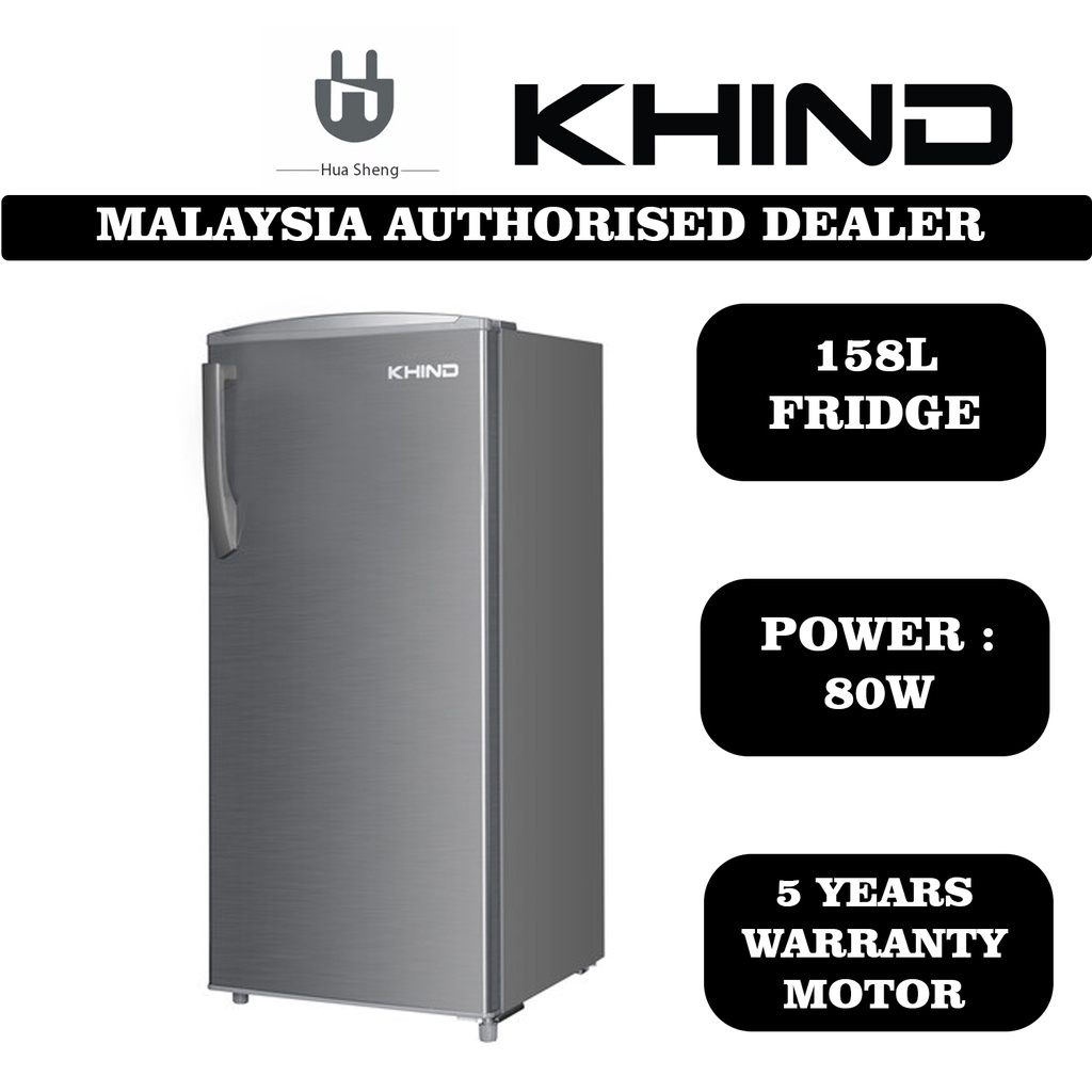 Khind 158L One Door Refrigerator RF160 (Single Door Refrigerator ...