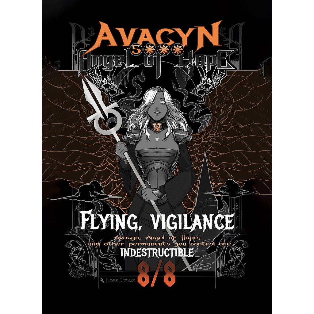 Custom Art Card - Avacyn, Angel of Hope (Showcase) | Shopee Malaysia