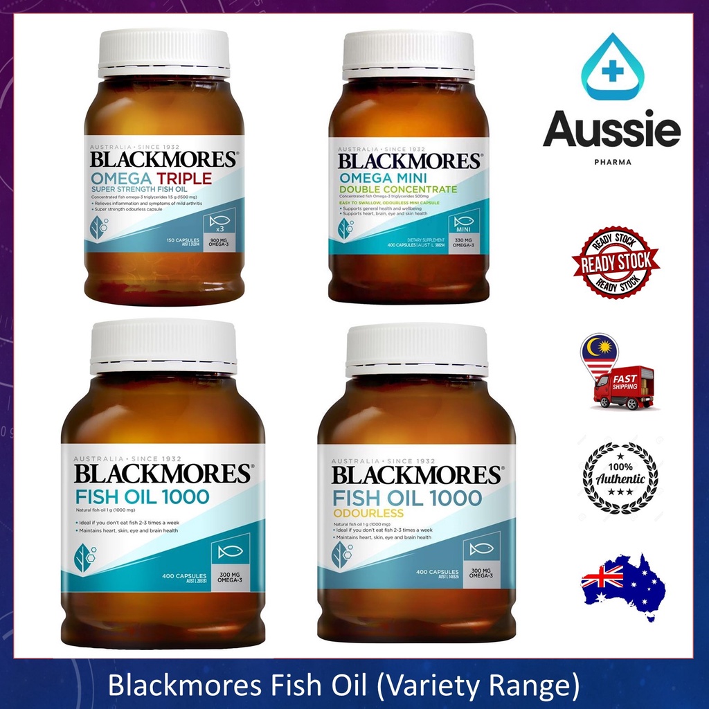 Blackmores Australia Fish Oil / Odourless Fish Oil / Mini Capsules ...