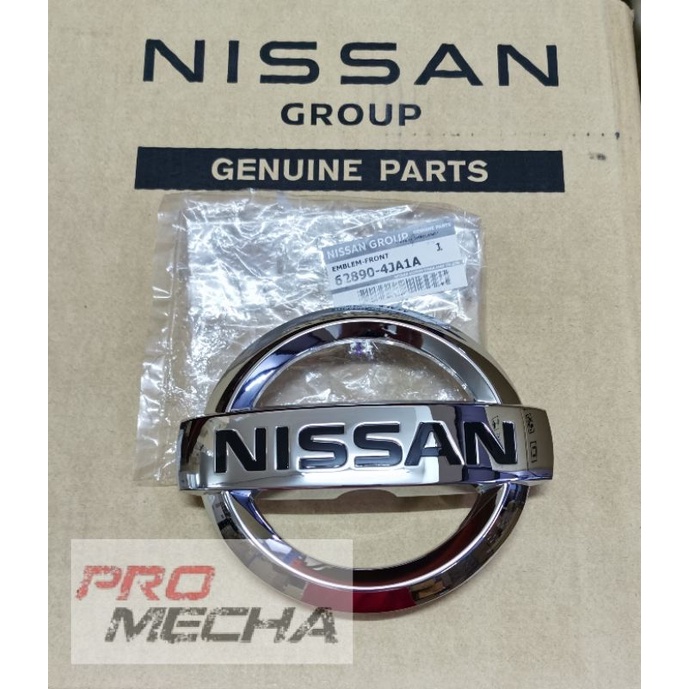 ORIGINAL NISSAN NAVARA D23T NP300 FRONT GRILLE LOGO EMBLEM CHROME. D23T VL+, FL VL.WITH CAMERA ...