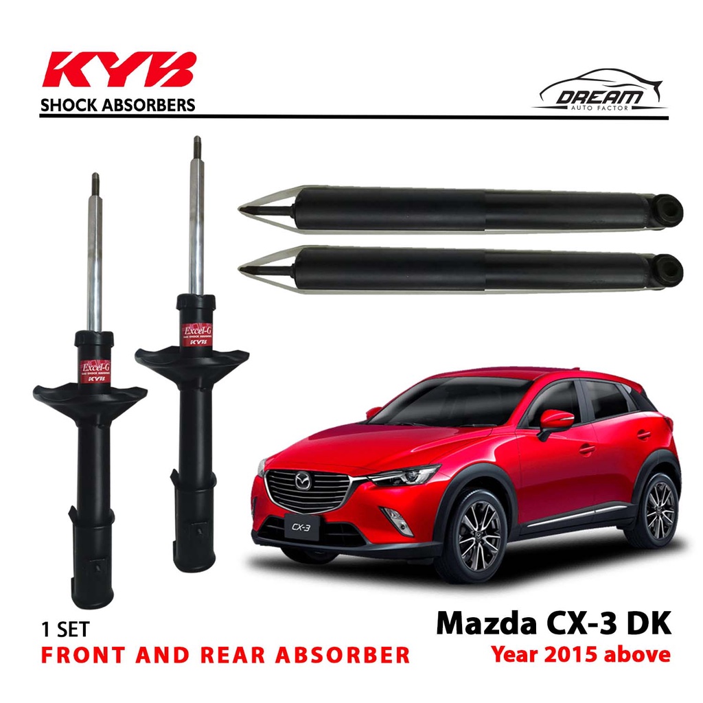 Mazda CX3 CX-3 DK Front And Rear Absorber Set KYB Japan Kayaba Japan 3340139 3340138 3430037 ...