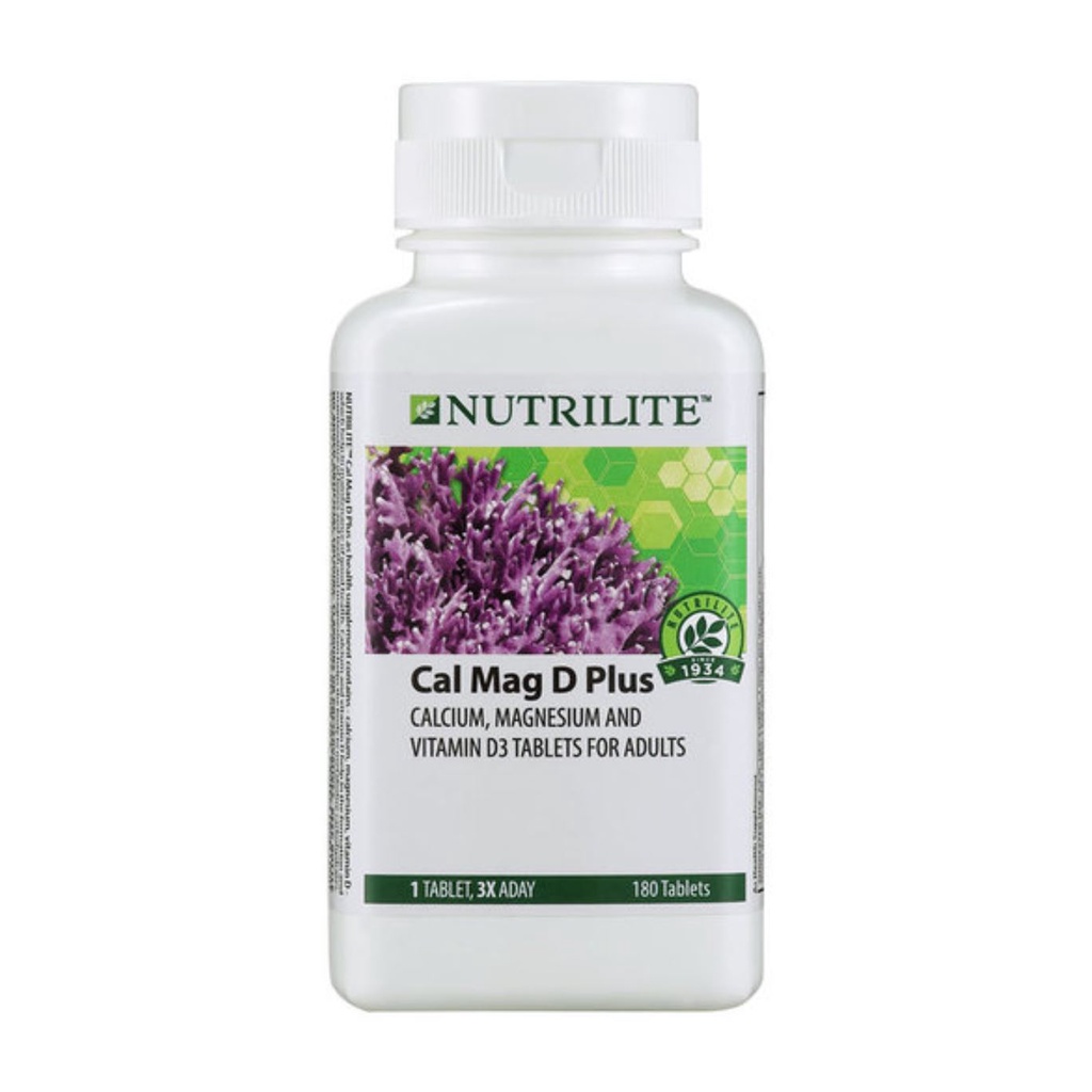 Nutrilite Cal Mag D Plus 180 tabs - Calcium Mangesium Supplement ...