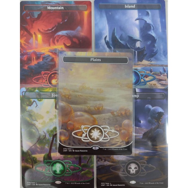 Playset - All Unfinity Basic Lands - Unfinity, Magic the Gathering ...