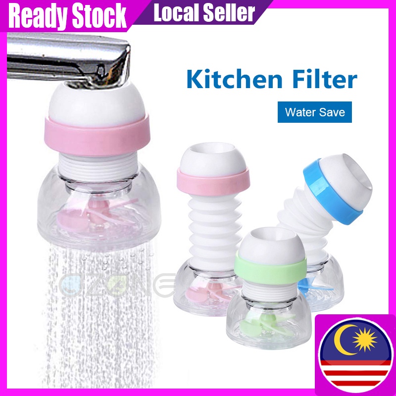 Ready Stock Kitchen Tapware Faucet Anti Splash Nozzle 360 Rotate Water ...