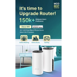 TP-Link Deco M4 AC1200 Gigabit Mesh WiFi Router System Support unifi ...