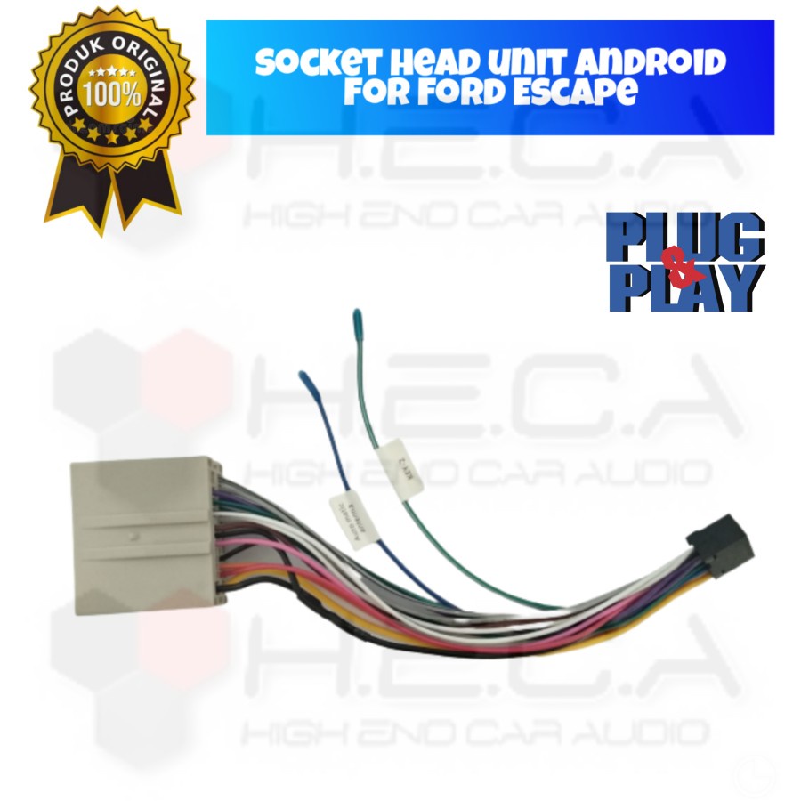 Pnp Socket Ford Escape Head Unit Android Plug And Play Connector Socket | Shopee Malaysia