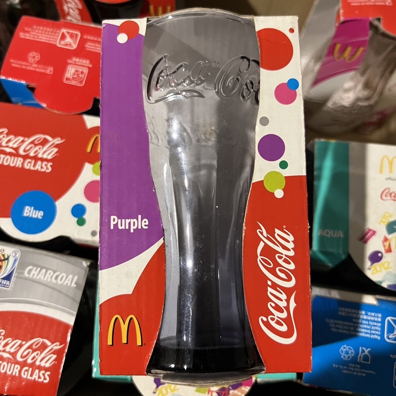 McDonald's Coca Cola Purple Contour Glass Limited Edition Collection ...