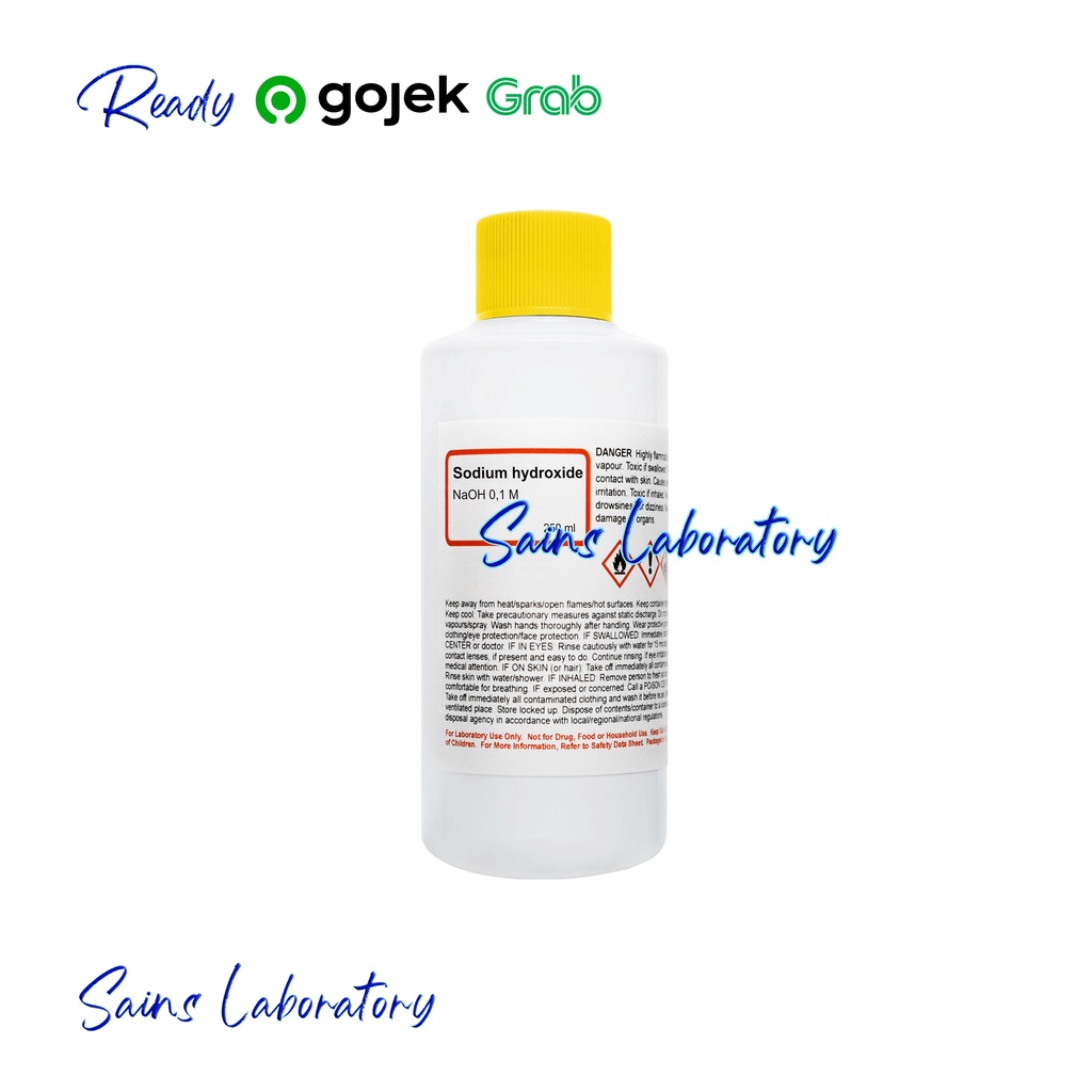 Natrium Hydroxide 0.1 M NaOH Sodium Hydroxide Solution 0.1 M 250 ml ...