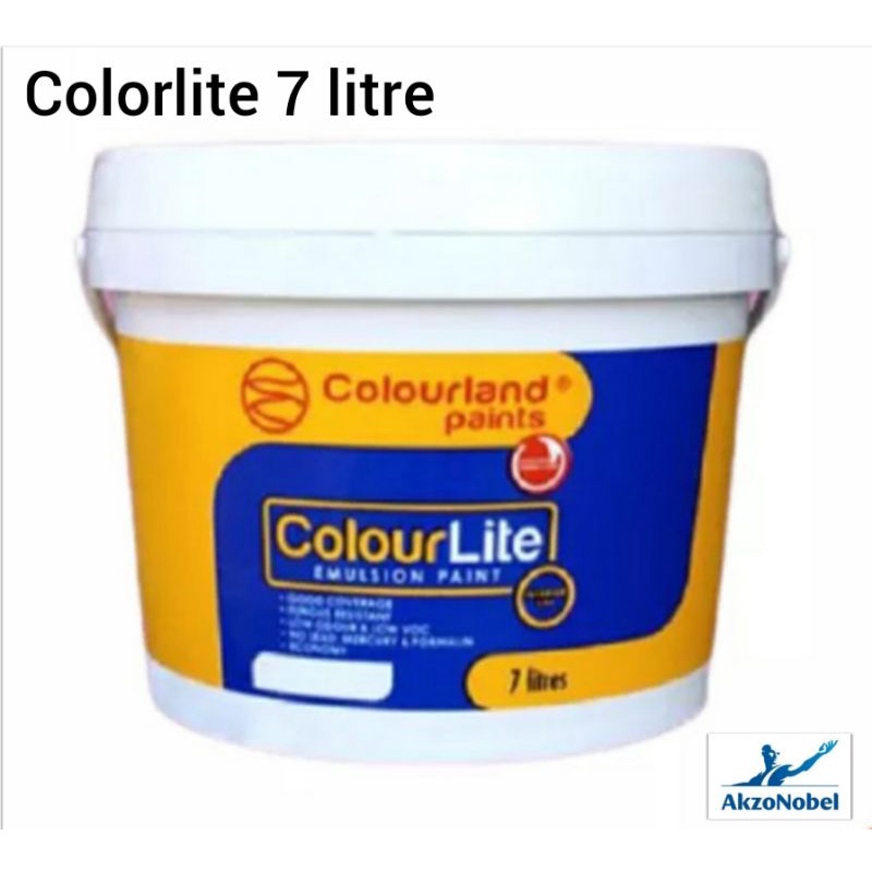 Colourland Colourlite Emulsion Paint 7 litres/ Cat Kapur | Shopee Malaysia