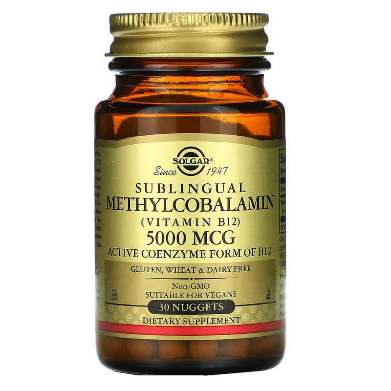 Solgar Sublingual Methylcobalamin (Vitamin B12) 1,000 mcg 60 Nuggets ... Solgar Sublingual Methylcobalamin (Vitamin B12) 1,000 mcg 60 Nuggets ...