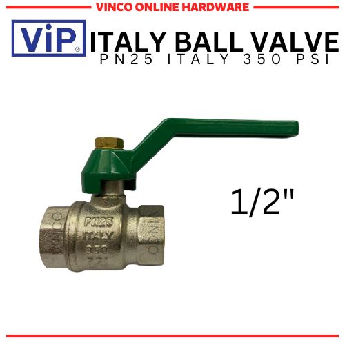 VIP Italy Brass Ball Valve / Brass Handle Ball Valve 1/2" (15mm ...