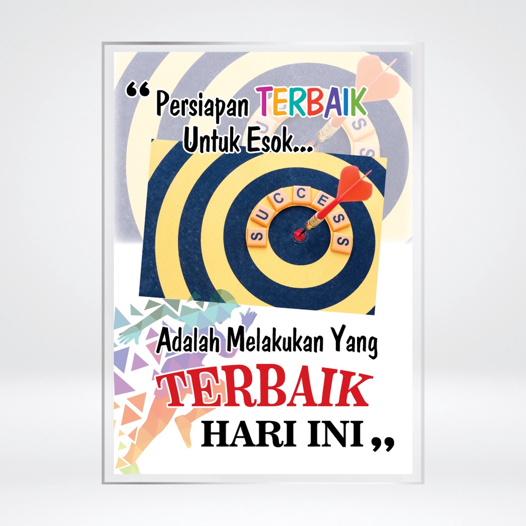 Poster Kata-kata Motivasi [A4 Laminated Poster] Positif Mutiara Hikmah ...