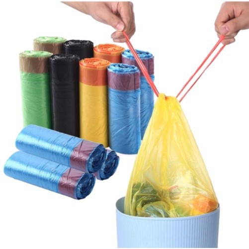 ️ Automatic Closing Tie Garbage Bag Office Cleaning Trash Bags Dustbin ...