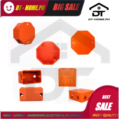 Pvc electrical orange Utility box 2x4 | Shopee Malaysia