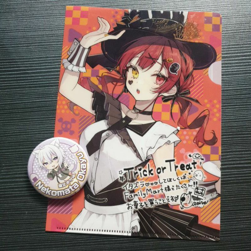Vtuber HoloLive Official Merch Houshou Marine Nekomata Okayu | Shopee ...