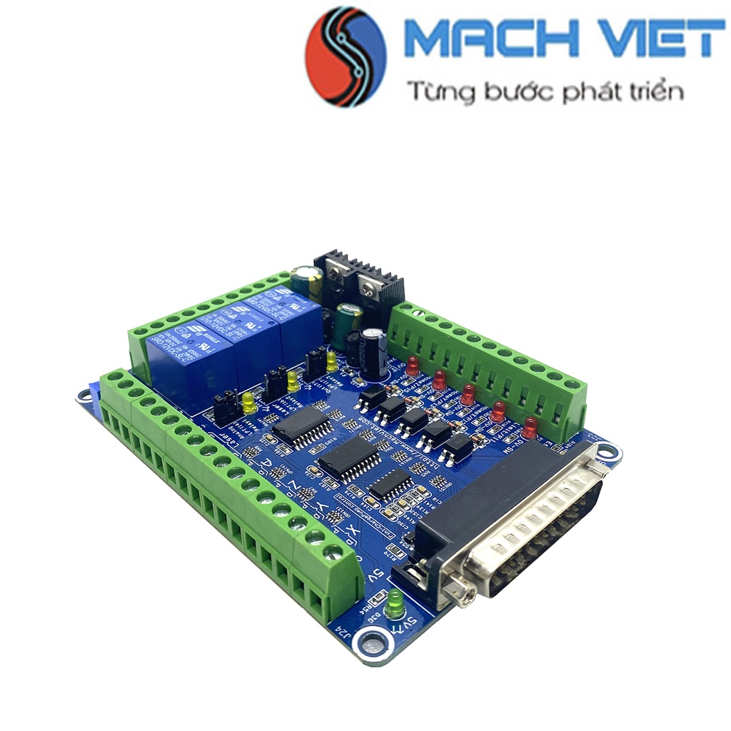Mach3 CNC LPT control circuit V2.4.3 Viet circuit (with 1 LPT cable ...