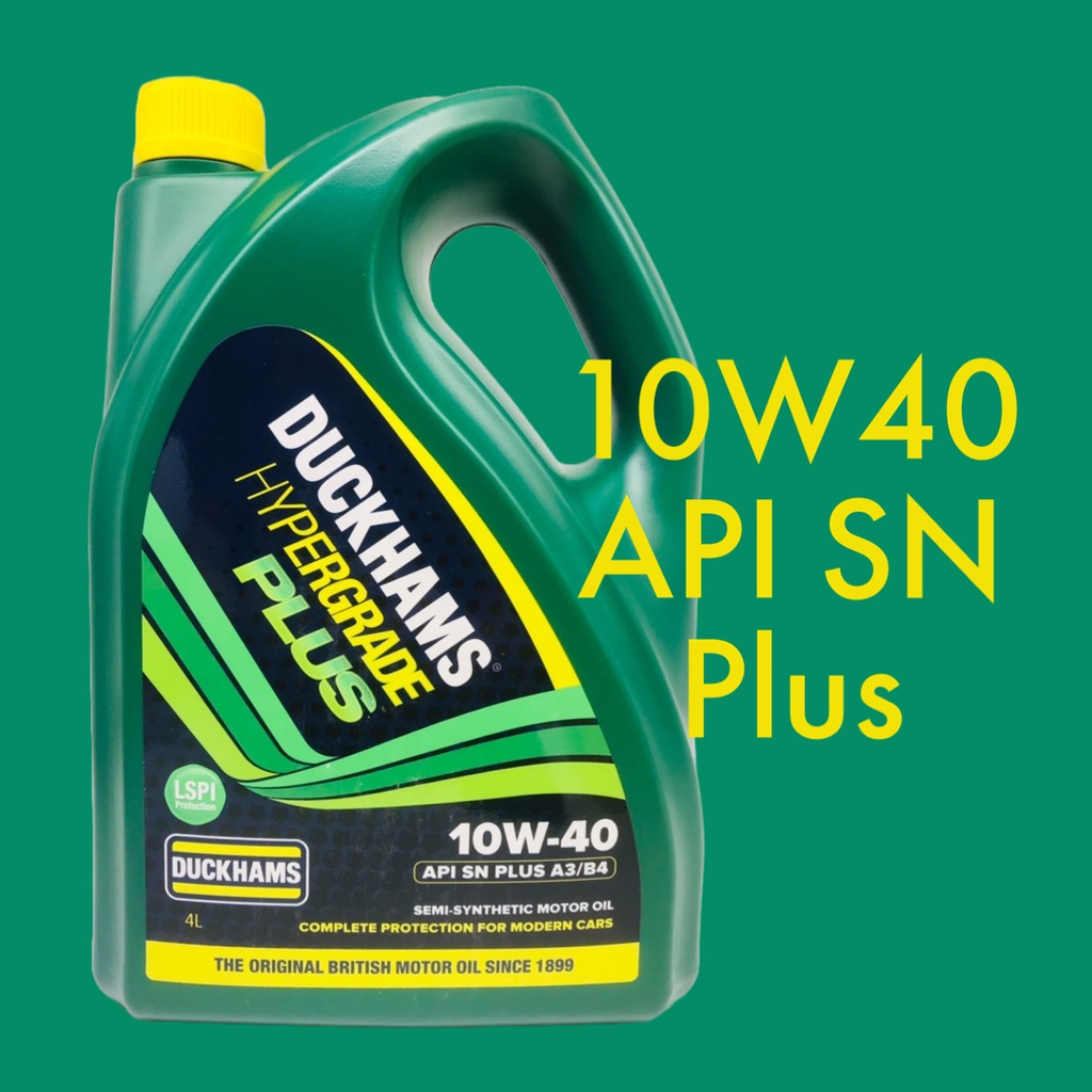 DUCKHAMS 10W40 SEMI SYNTHETIC ENGINE OIL (4 Liters) - HYPERGRADE PLUS ...