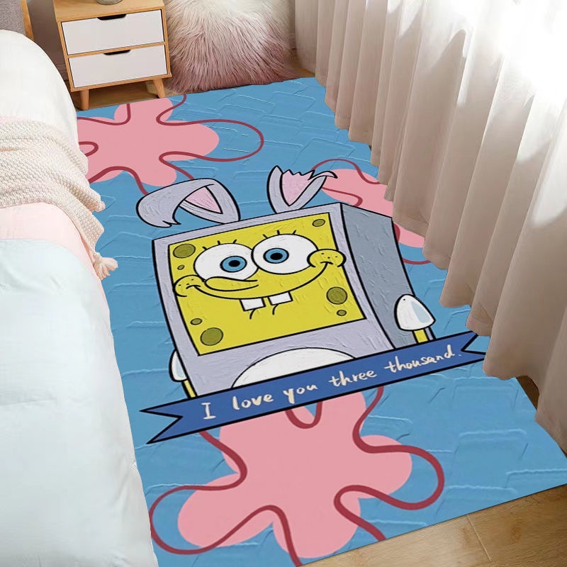 Floor Mat Cartoon Spongebob Squarepants Bedside Carpet Cute Same Style ...