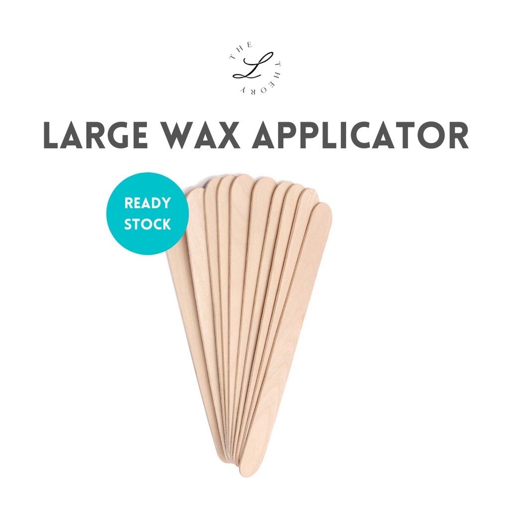 10pcs Large Wax Applicator Disposable Wooden Waxing Stick Waxing ...