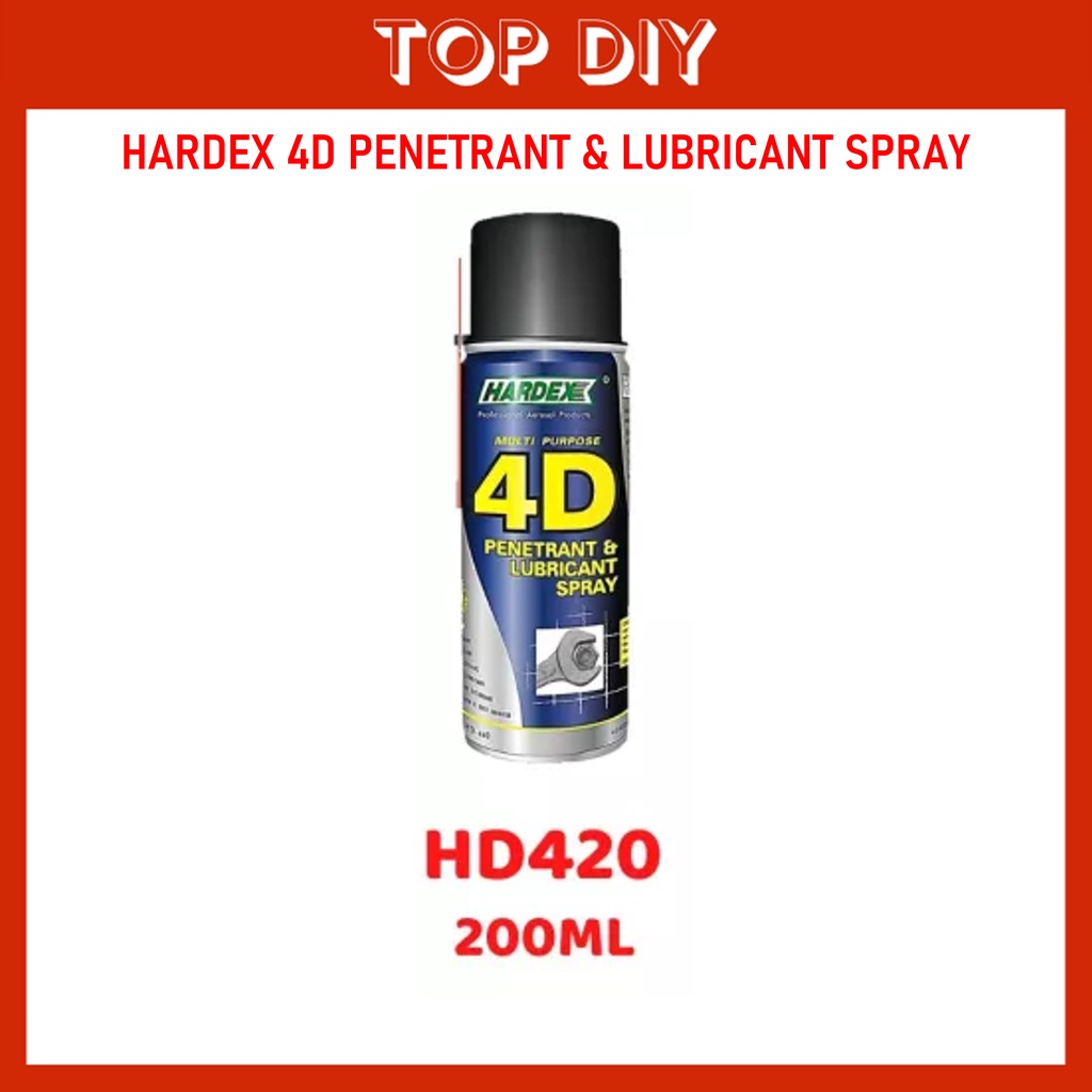 HARDEX HD600 Spray Grease 4D Penetrant & Lubricant Spray NIETZ N10 ...