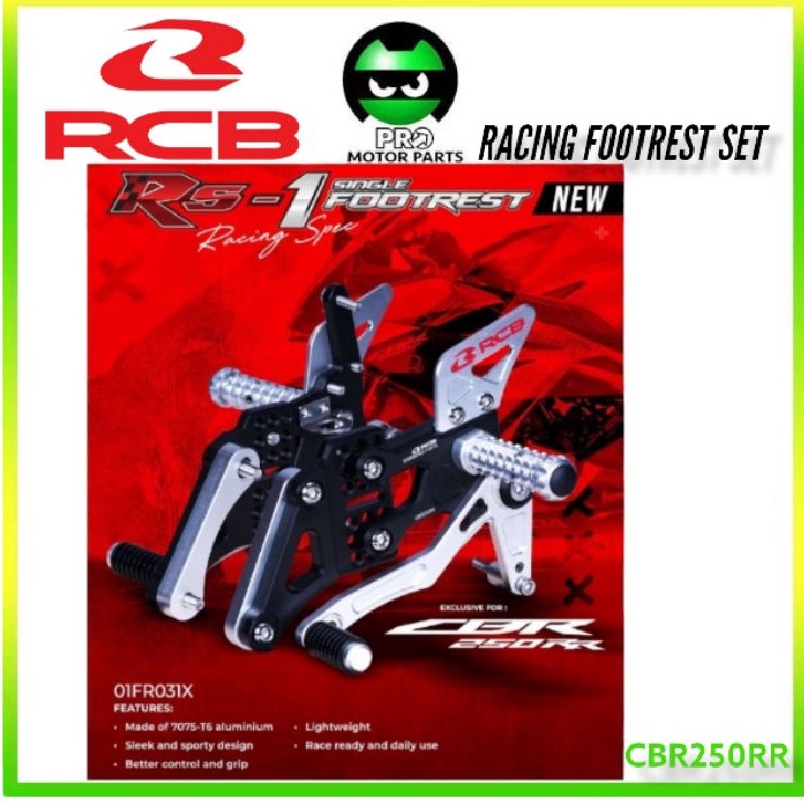 RCB CBR250RR CBR250 RR RS1 RS-1 RACING FOOTREST SINGLE STAND AL7075 100 ...