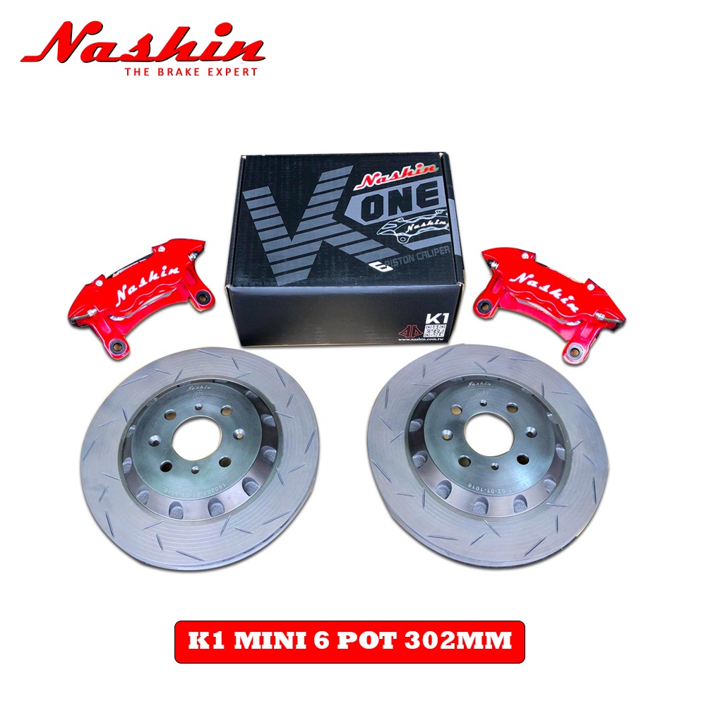 Honda City GM6/Jazz GK 2014+ - Nashin K1 Mini 6 Pot Big Brake Kit ...