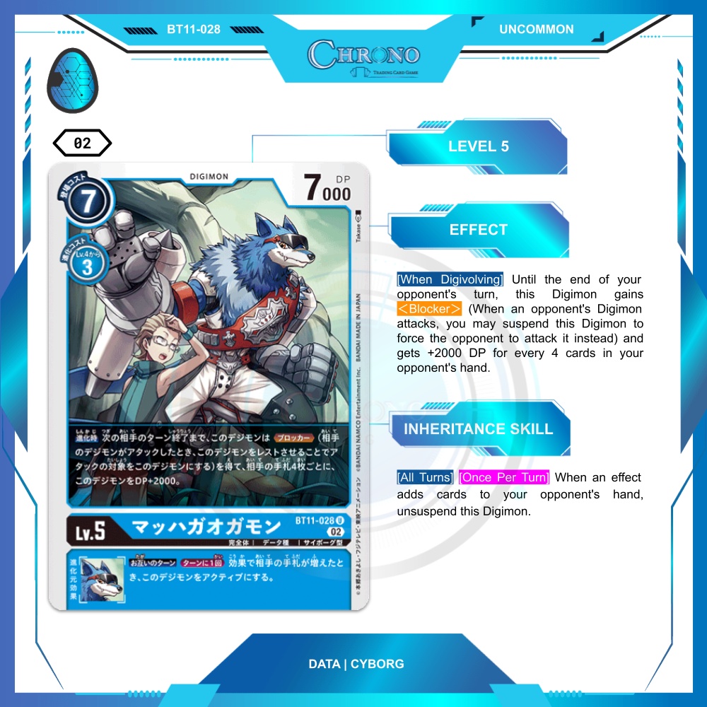BT11-028 | MachGaogamon | Uncommon | Digimon Card Single | Chrono TCG | Dimensional Phase | BT11 ...