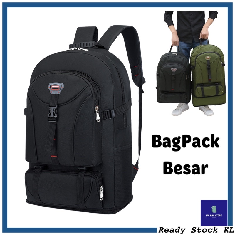 BegPack Besar Beg Baju Outdoor BagPack Travel Bag Beg Balik Kampung ...