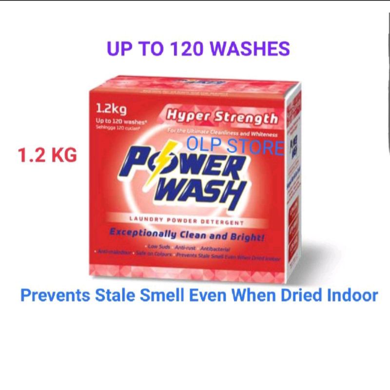 Cosway Powerwash Laundry Powder Detergent-Hyper Strength-1.2 KG (Exp:03 ...