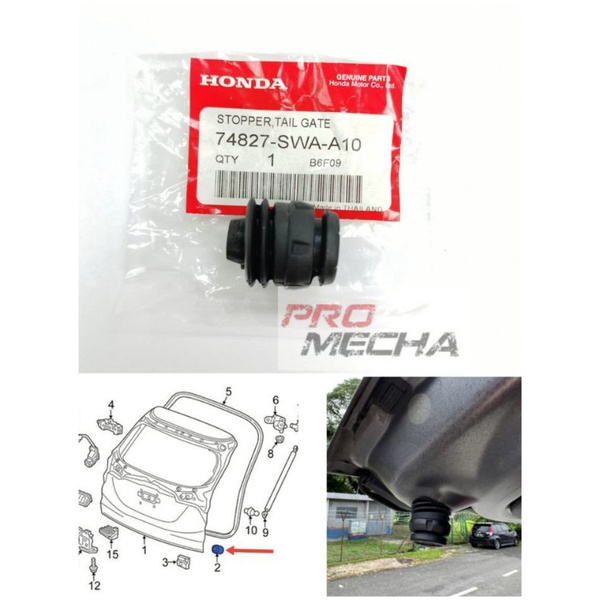 ORIGINAL HONDA CRV 2008~ 2017 SWA, TLA, HRV T7A REAR BONNET STOPPER ...